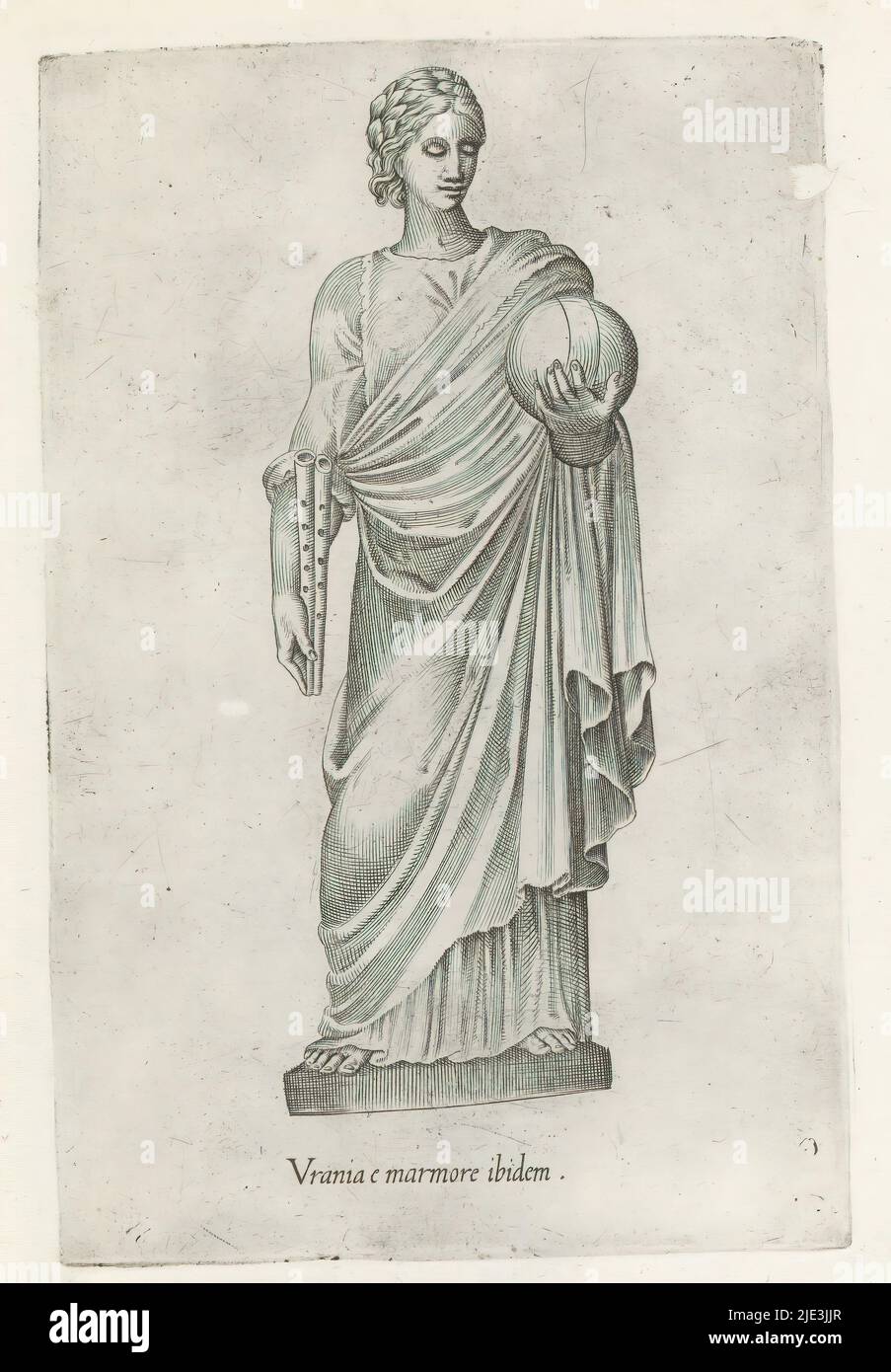 Sculpture of muse Urania, Sculptures of antiquity (series title ...