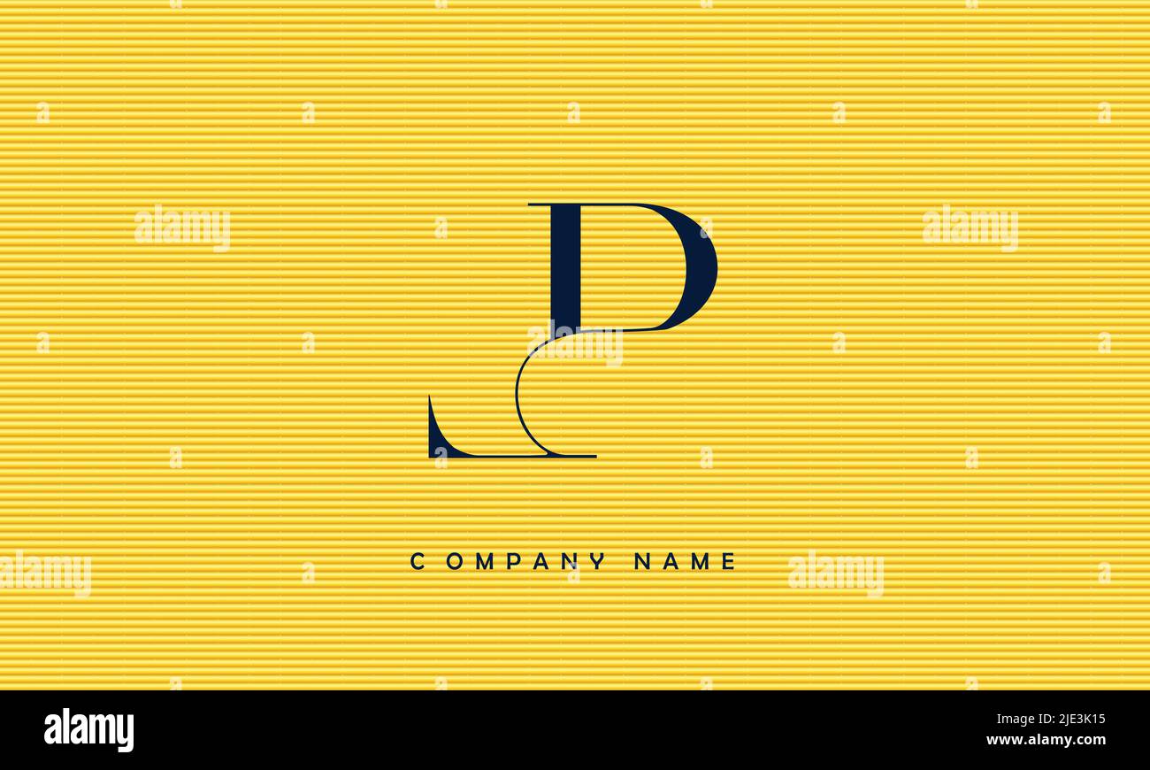 Pl modern logo hi-res stock photography and images - Alamy