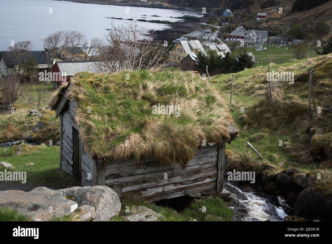 watermill in Runde which is an island at the West coast of Norway in ...