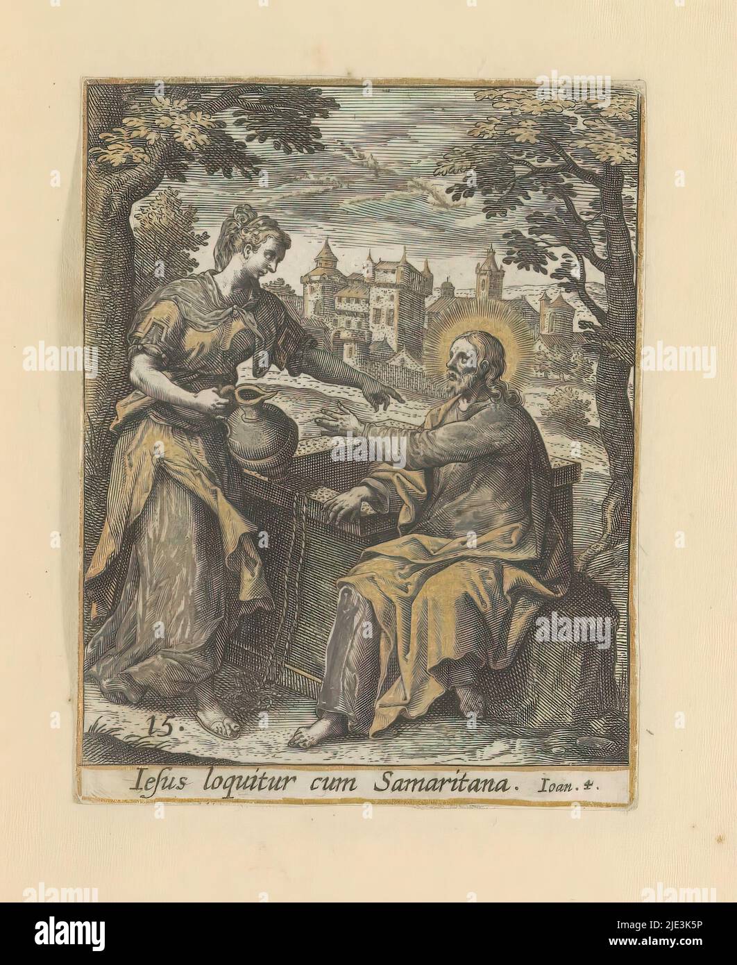 Christ and the Samaritan woman, Vita Iesu Salvatoris varijs iconibus ab Adriano Collaert ...