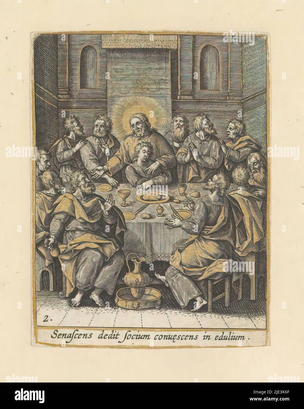 Last Supper, Passio et resurrectio D.N. Iesu Christi. Edita et excusa ab Ad. Collaert (series ...