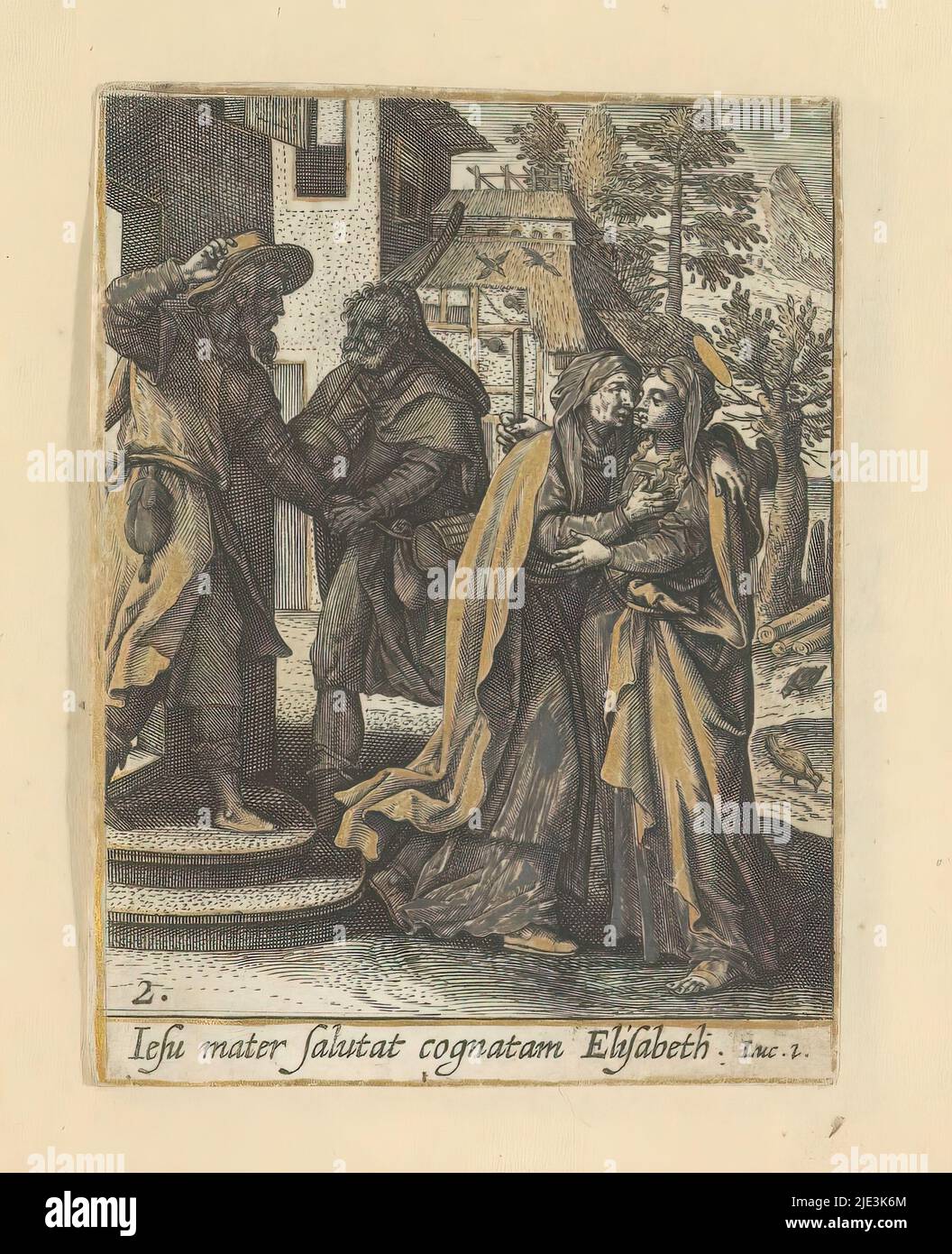 Visitation, Vita Iesu Salvatoris varijs iconibus ab Adriano Collaert expressa (series title on ...