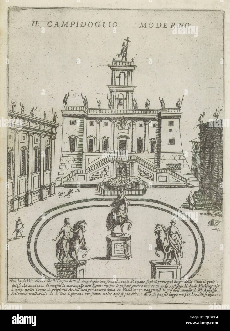 Capitol at Rome, Il Campidoglio moderno (title on object), Modern and ...