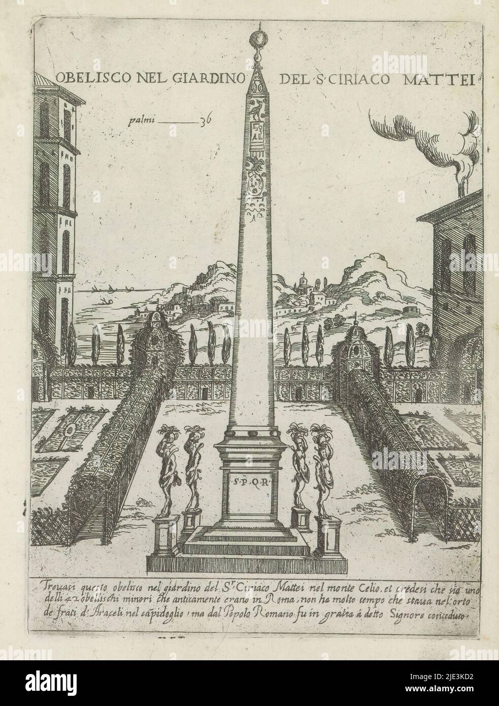 Obelisk in the garden of Ciriaco Mattei, Obelisco nel giardino del S ...