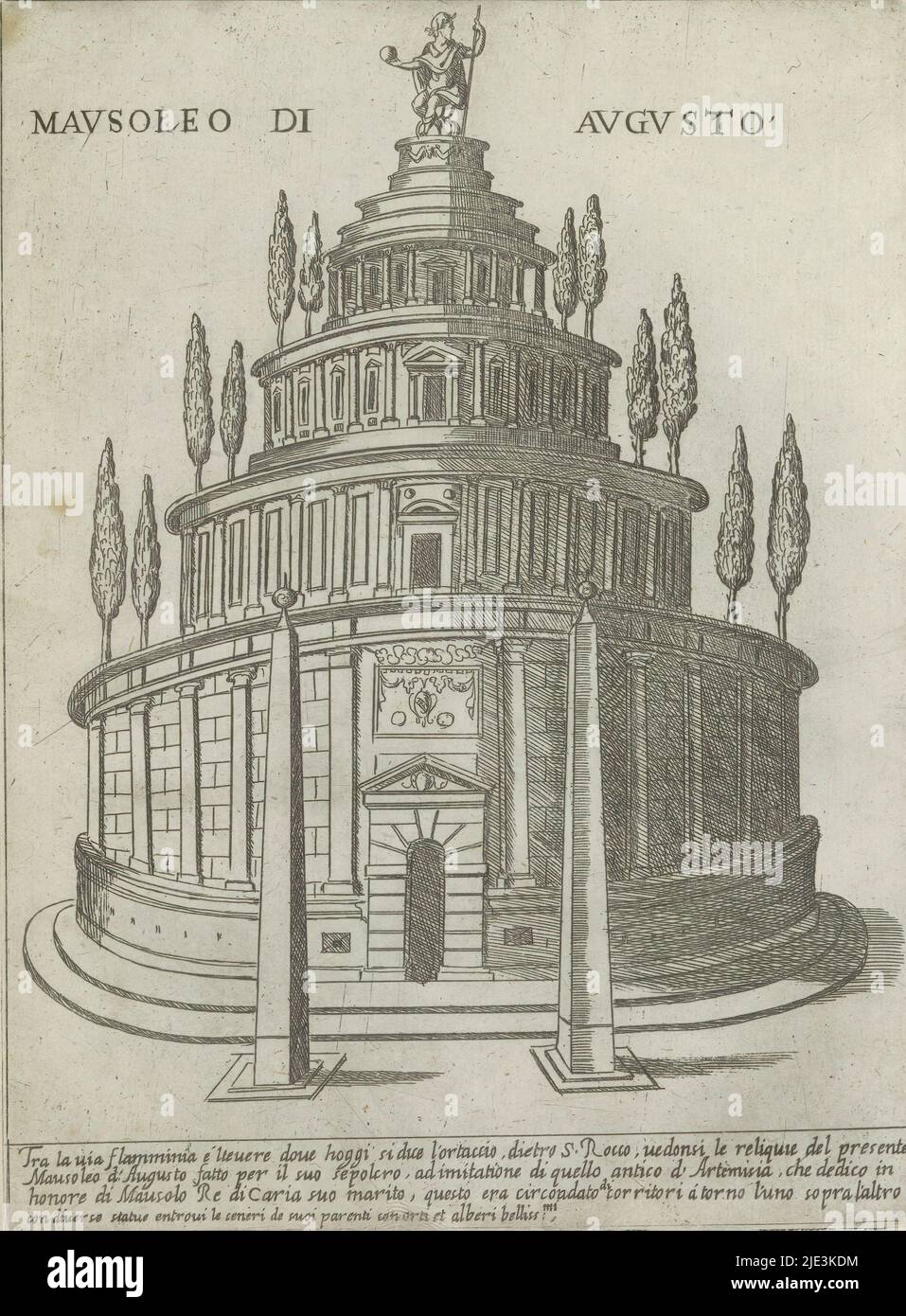 Mausoleum of Augustus at Rome, Mausoleo di Augusto (title on object ...