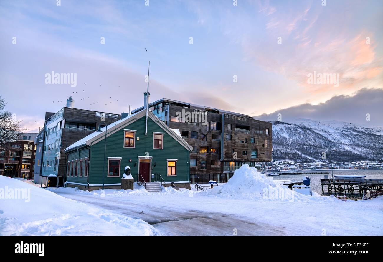 Architecture of Tromso in Polar Norway Stock Photo - Alamy