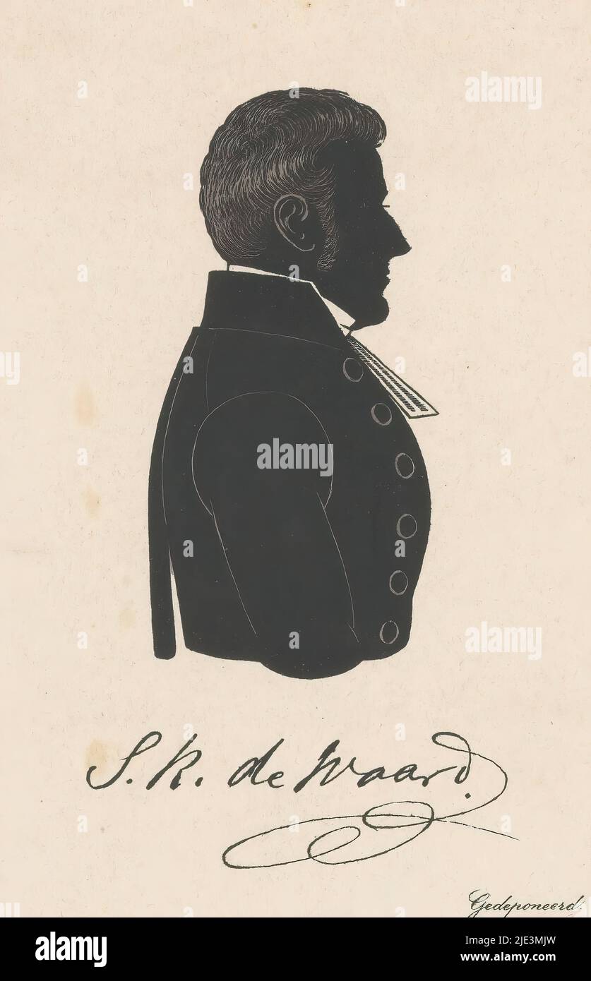 Silhouette portrait sytze klaassens de waard hi-res stock photography ...
