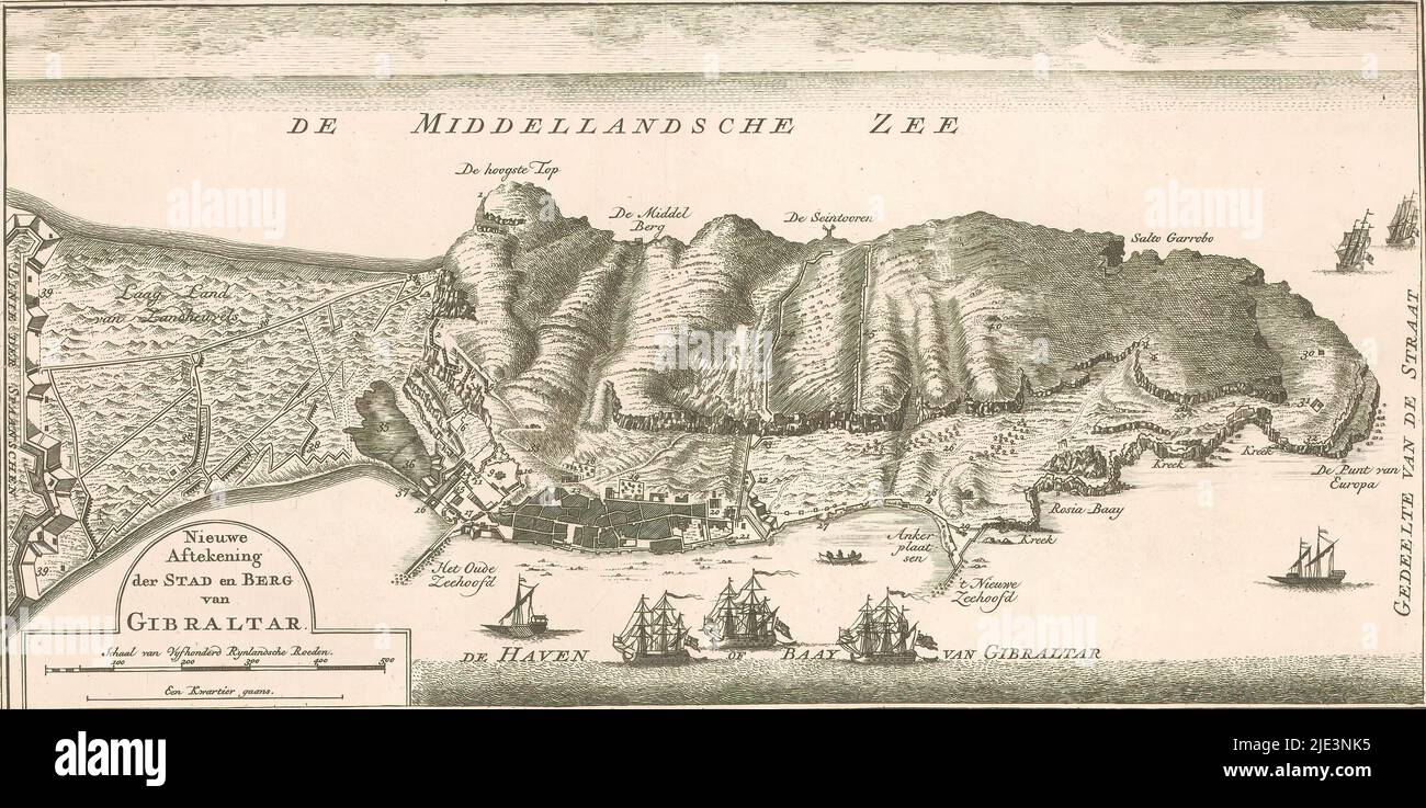 Map of gibraltar hi-res stock photography and images - Alamy