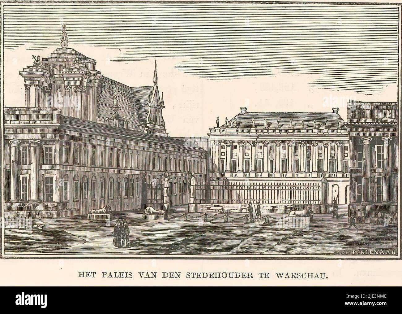 View of a palace, at Warsaw, The palace of the stadholder at Warsaw ...