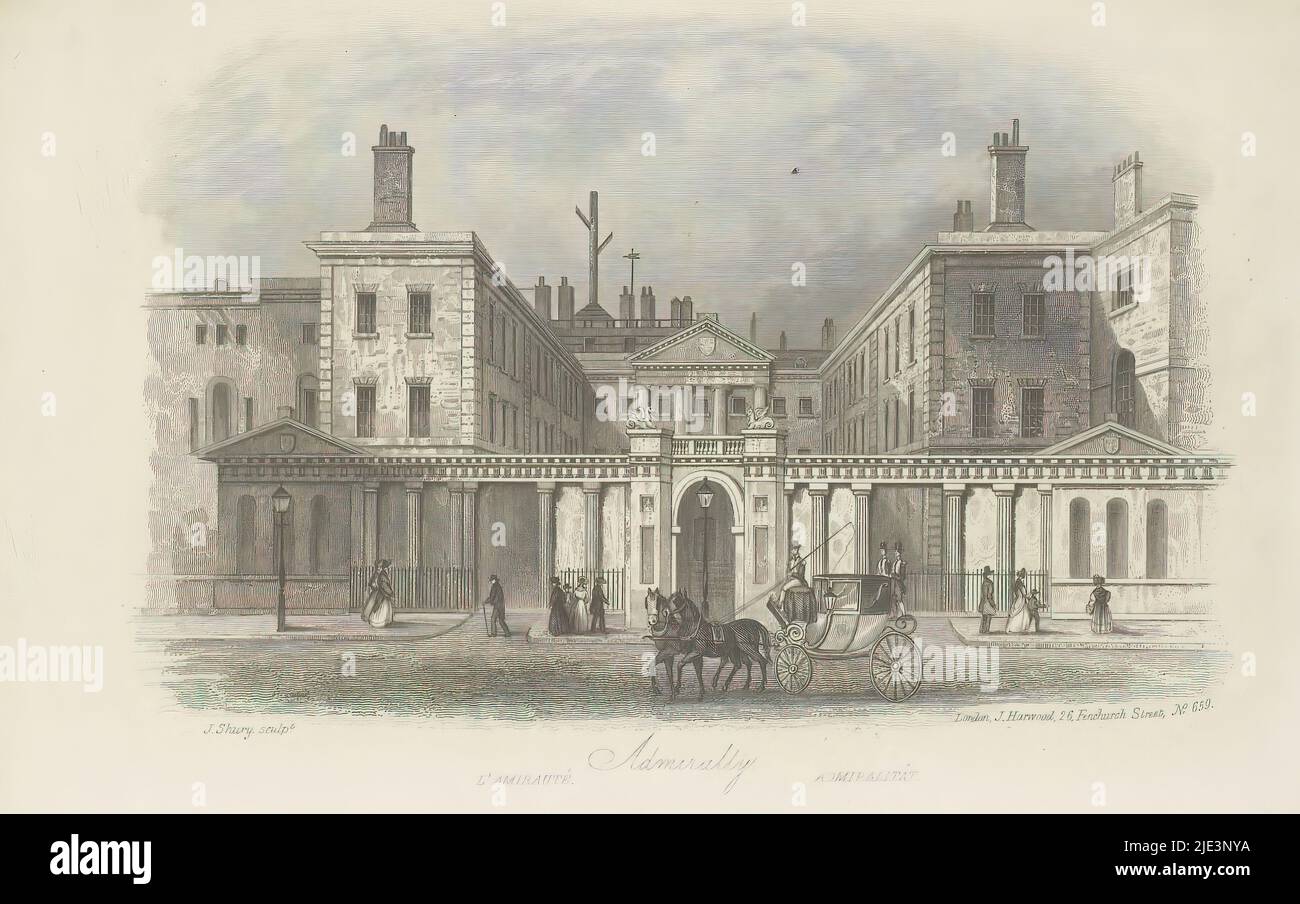 View of The Admiralty, at London, Admiralty / L'Amirauté / Admiralitat ...