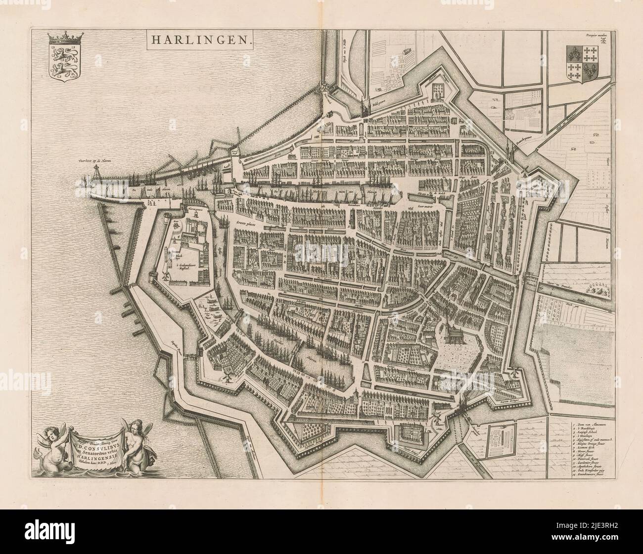 Harlingen map hi-res stock photography and images - Alamy