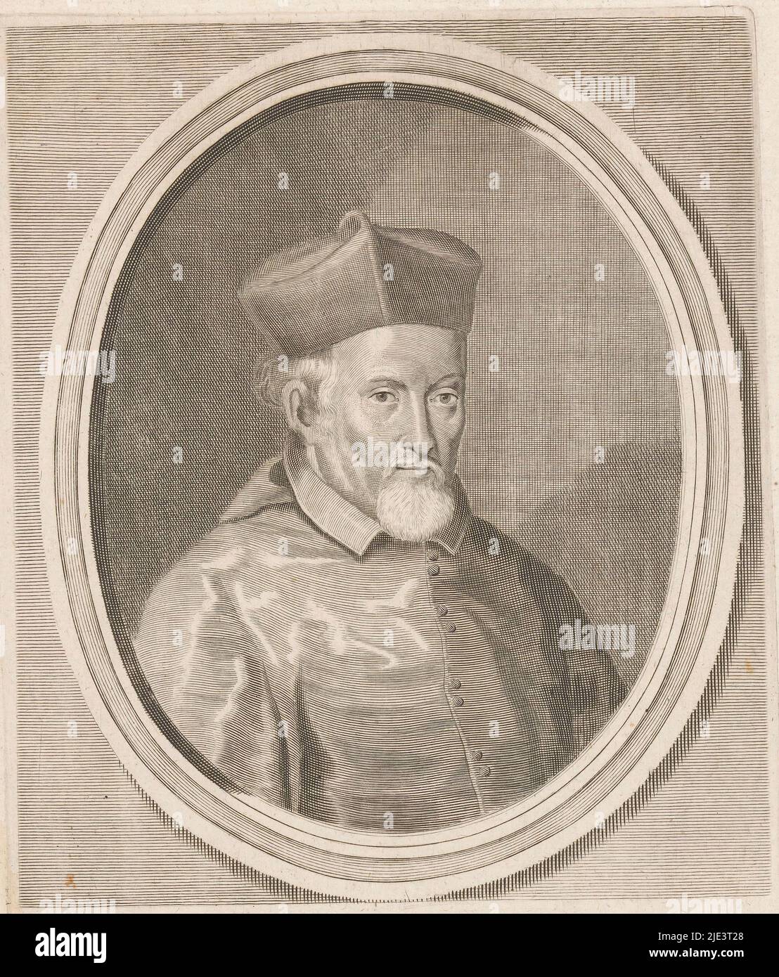 Portrait of Francesco Nerli, print maker: Johann Alexander Böner ...