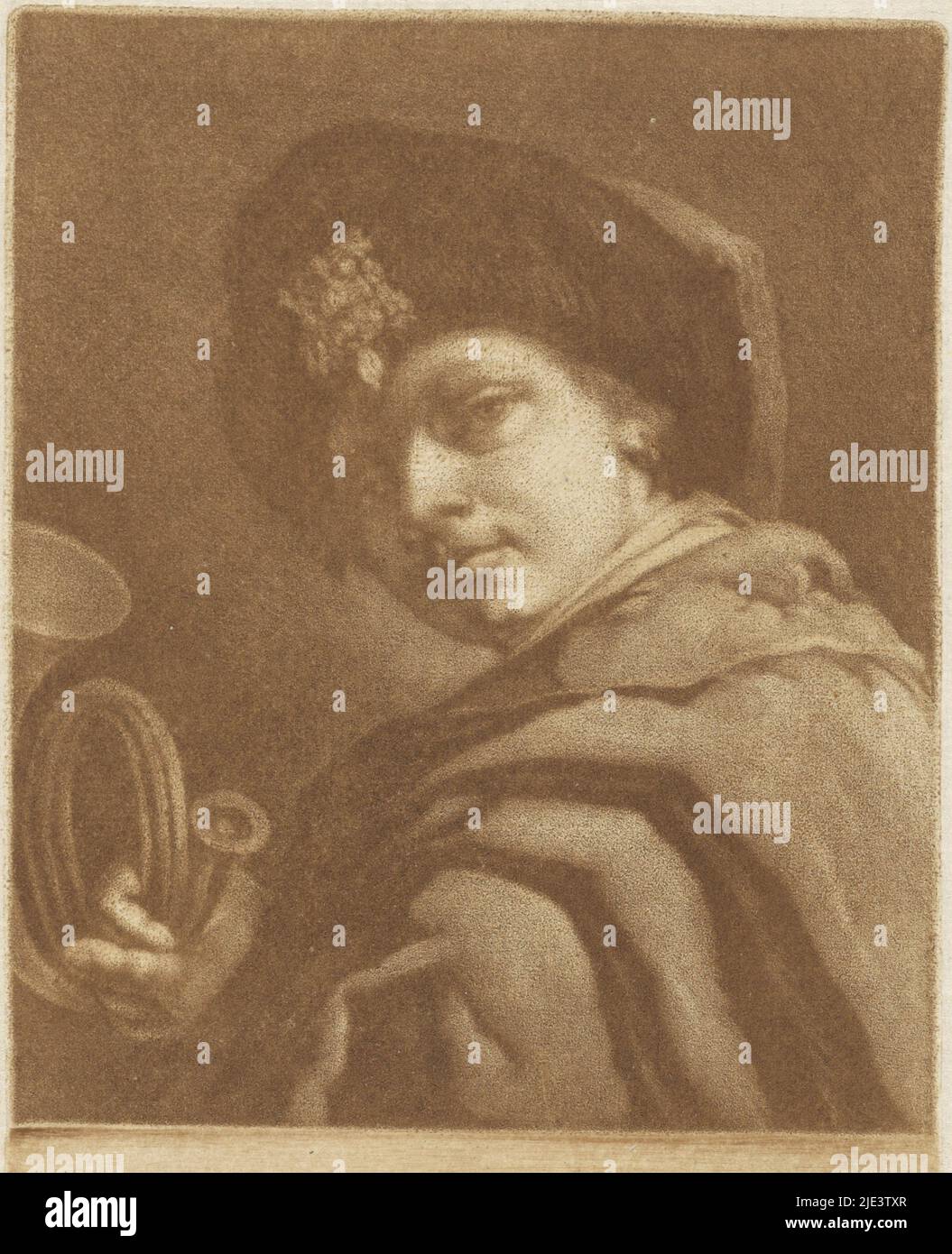 Boy with a Hunting Horn, print maker: Pieter Anthony Wakkerdak ...