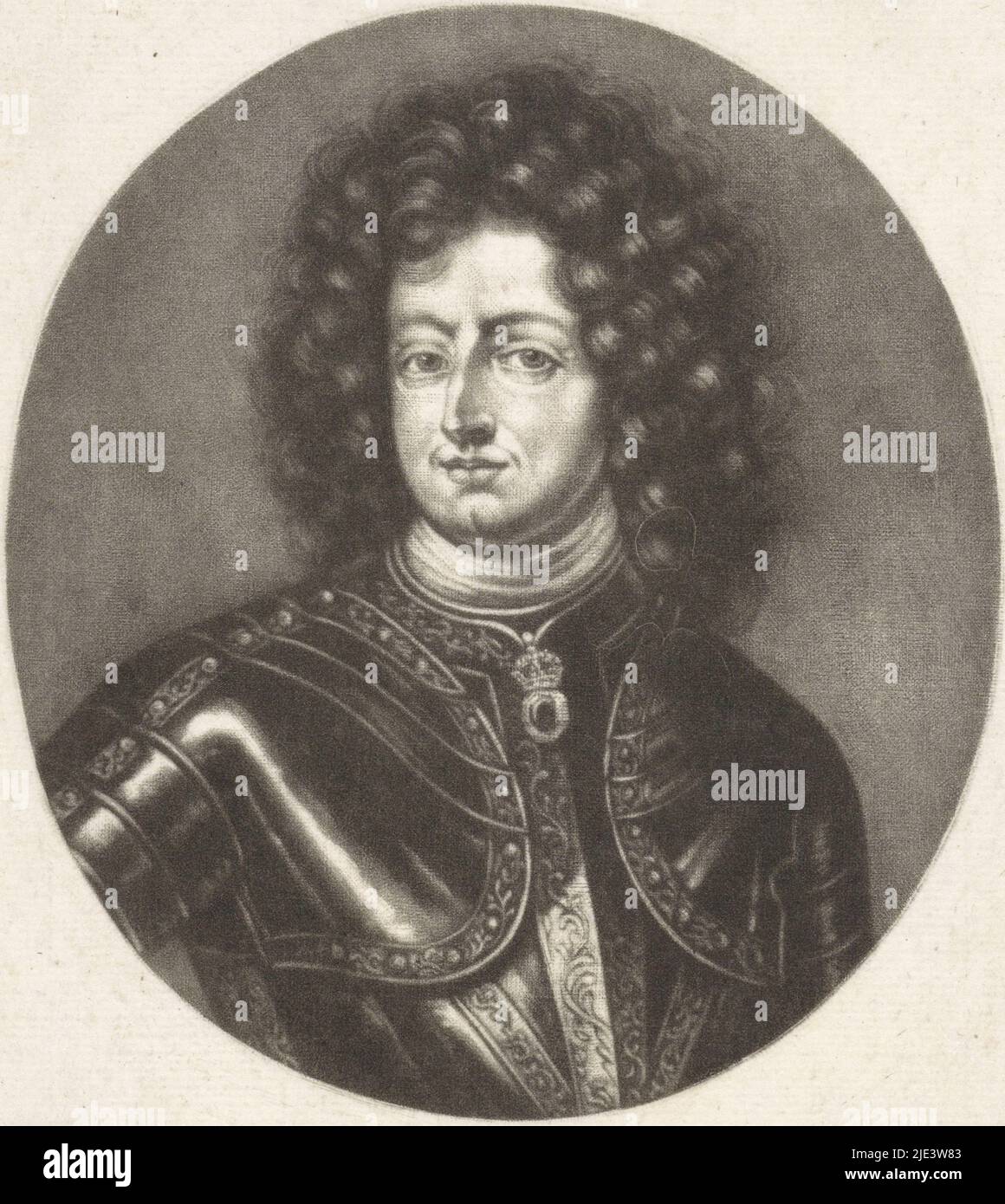 Portrait of Charles XI, King of Sweden, print maker: Pieter Schenk (I ...