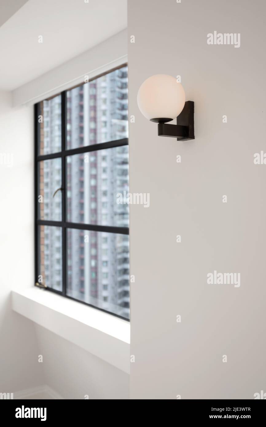 Apartment window view in Hong Kong, SAR China Stock Photo - Alamy