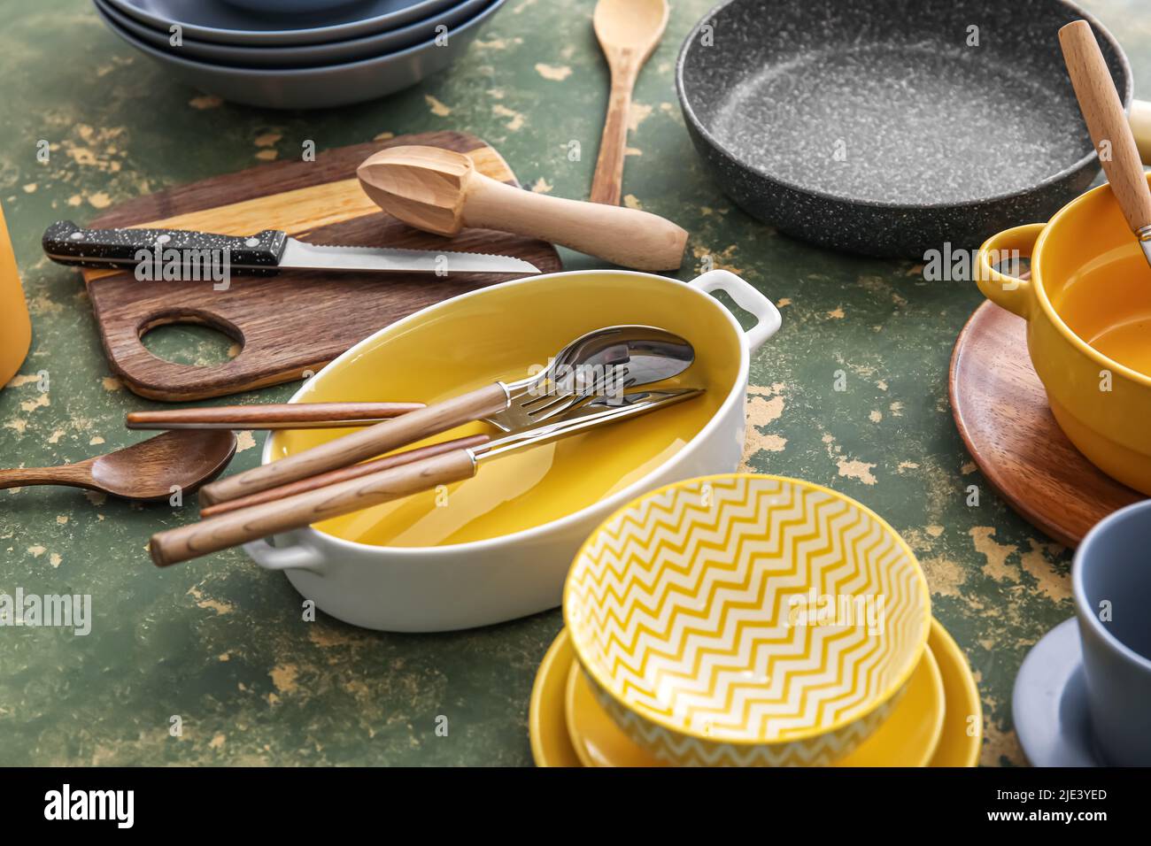 Beautiful dinnerware kitchen utensils hi-res stock photography and ...