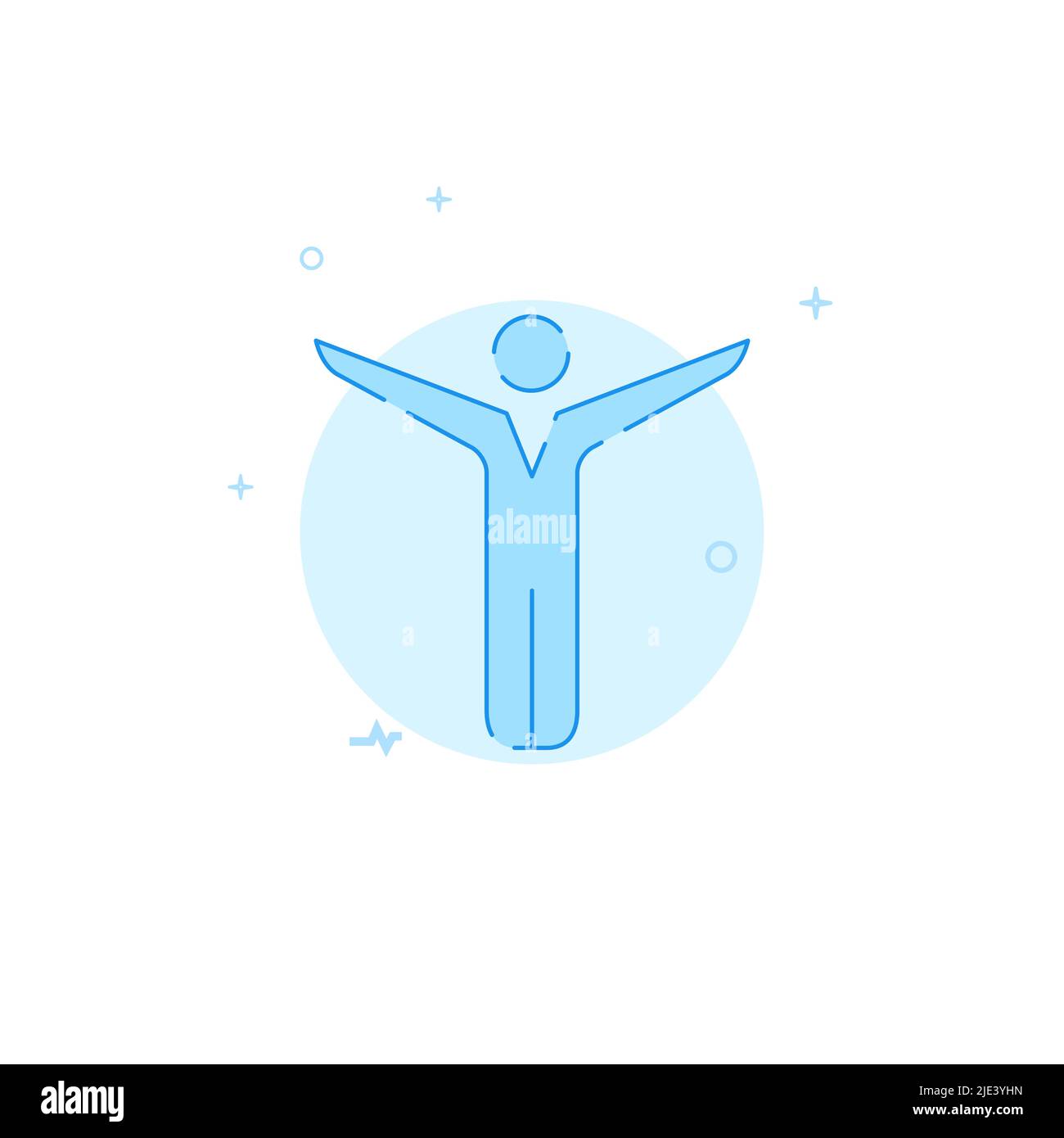 Human figure, exercise, yoga vector icon. Flat illustration. Filled ...