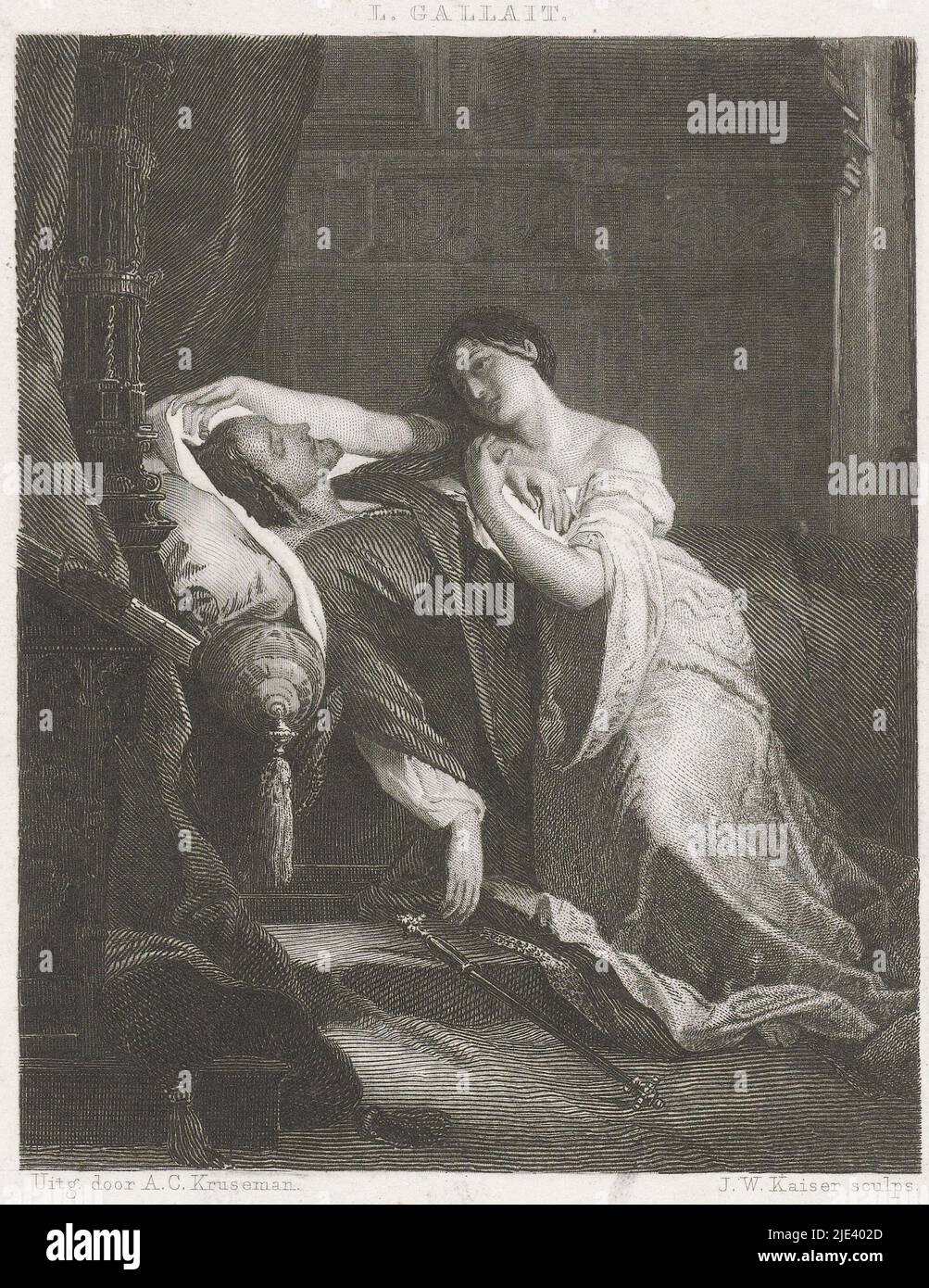 Johanna the Deranged near the corpse of Philip the Handsome, Johann ...