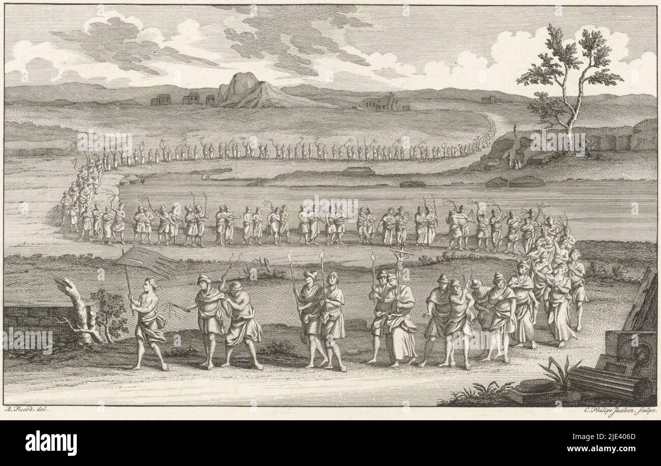 Procession of flagellants, Caspar Jacobsz. Philips, after Bernard ...