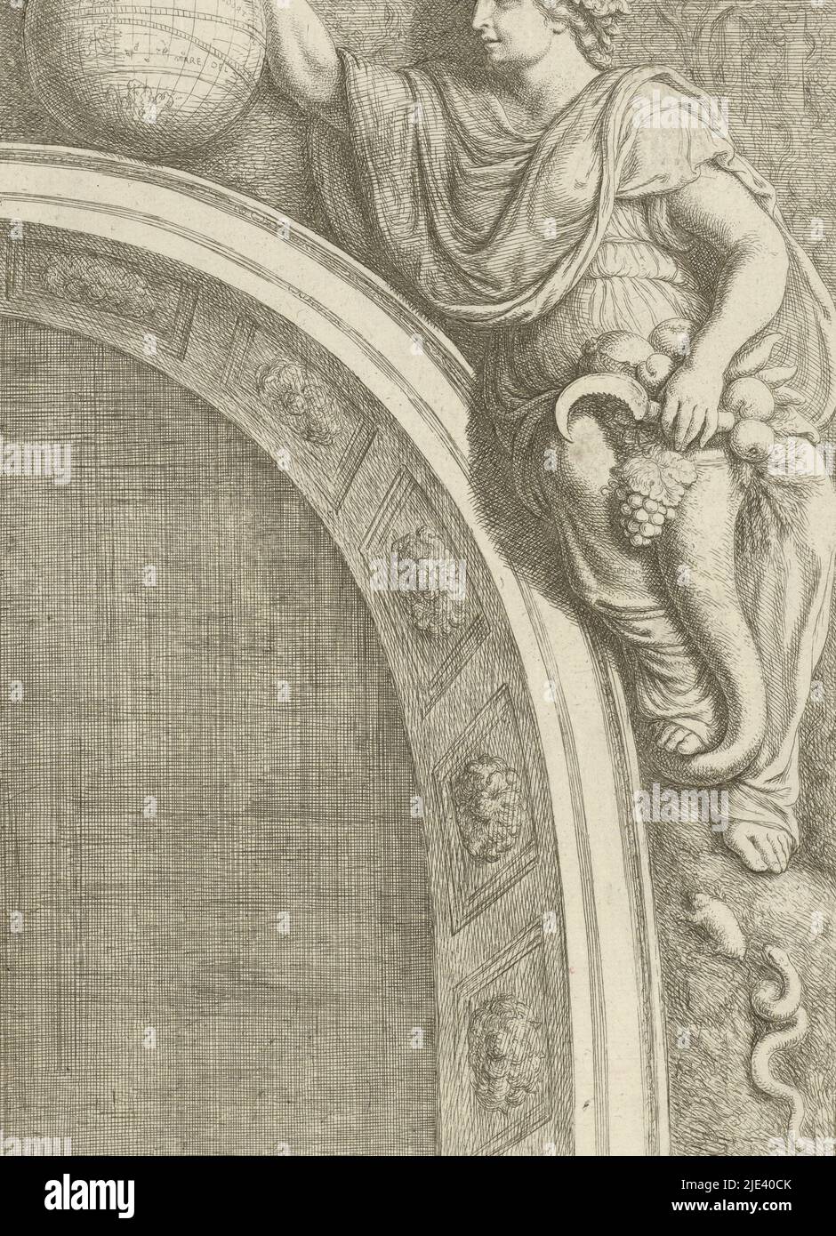 Relief with personification of the element Earth above arch on west ...