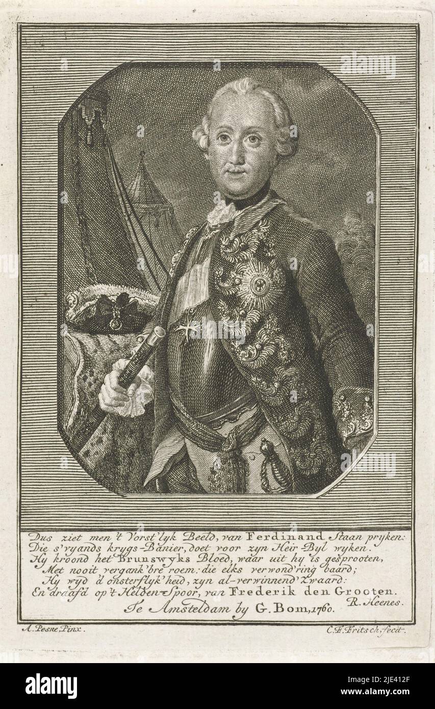 Portrait of Ferdinand, Duke of Brunswick-Wolfenbüttel, Christian ...