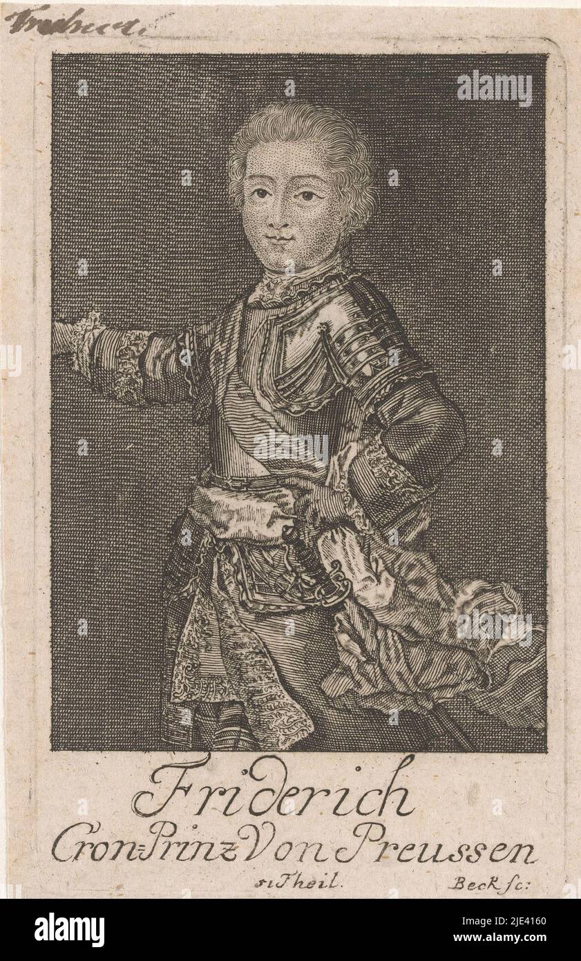 Portrait of Frederick the Great as Crown Prince of Prussia, Tobias ...