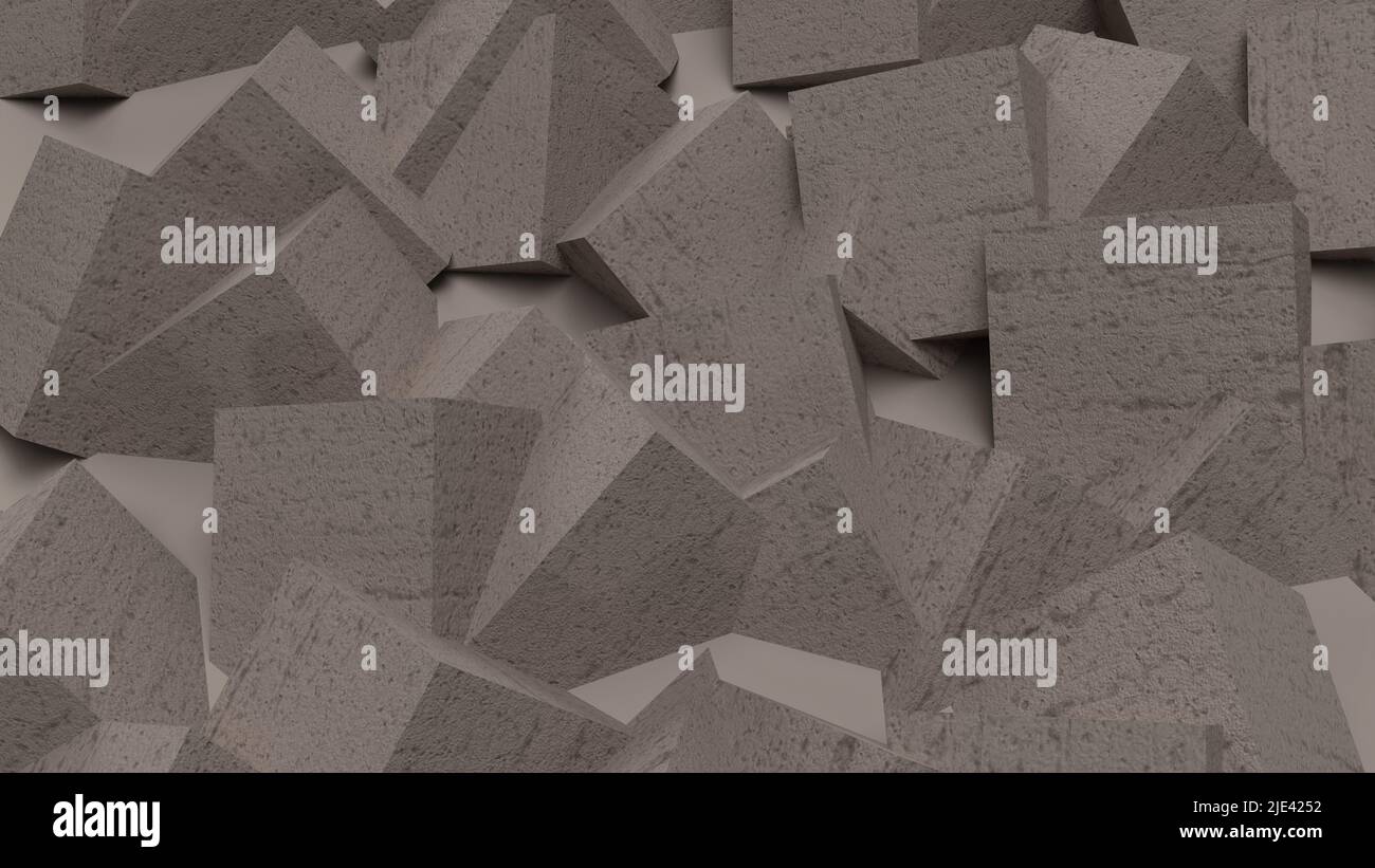 Wallpaper. Gray abstract polyhedra. 3d texture. Background Stock Photo ...