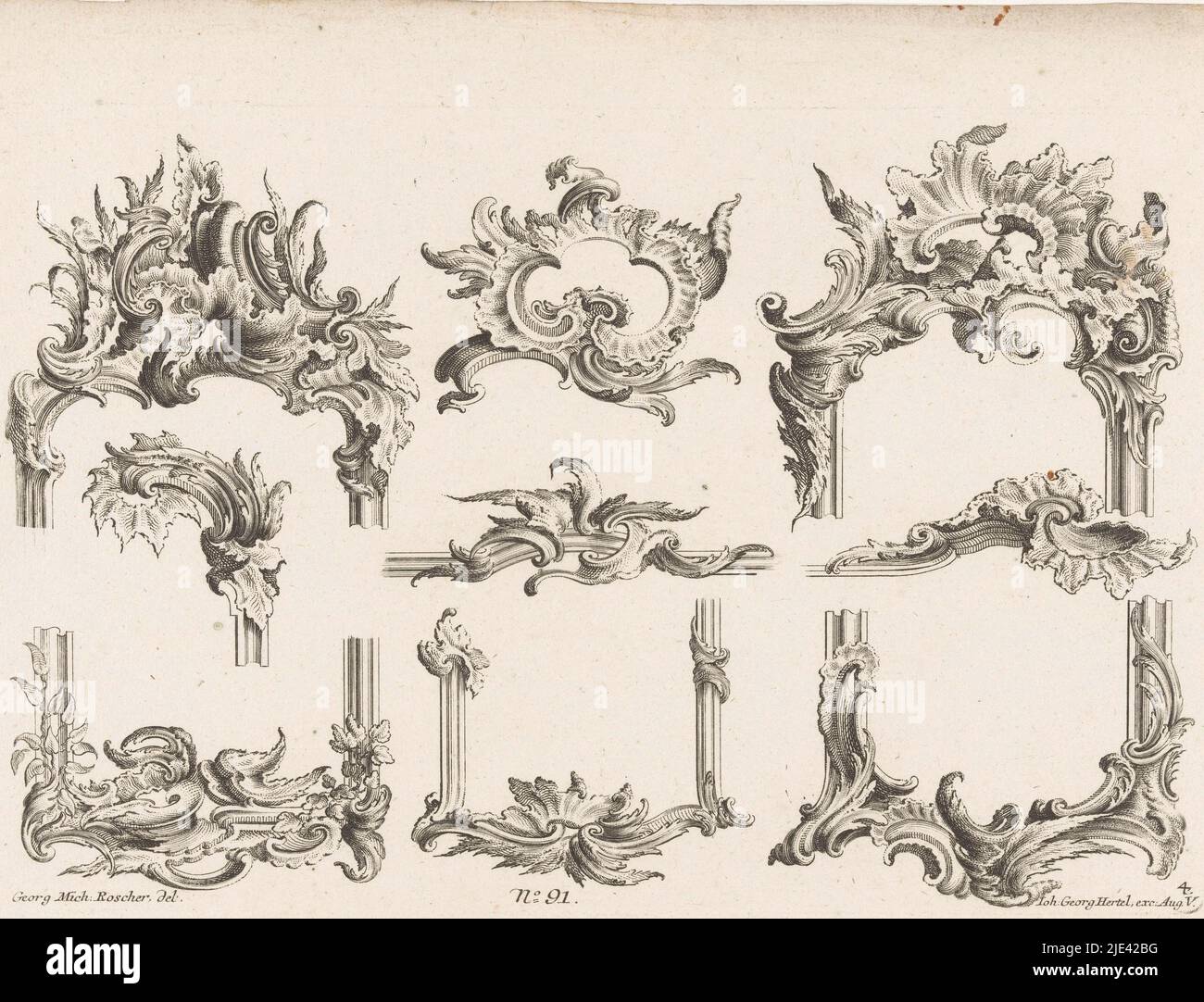 Rocaille mirror frames hi-res stock photography and images - Alamy