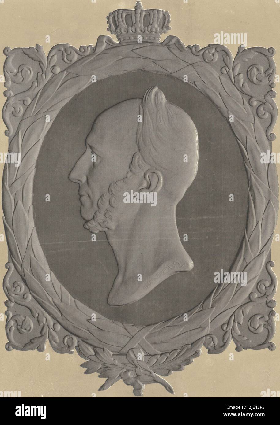 Portrait of William II, King of the Netherlands, Jan Dam Steuerwald ...