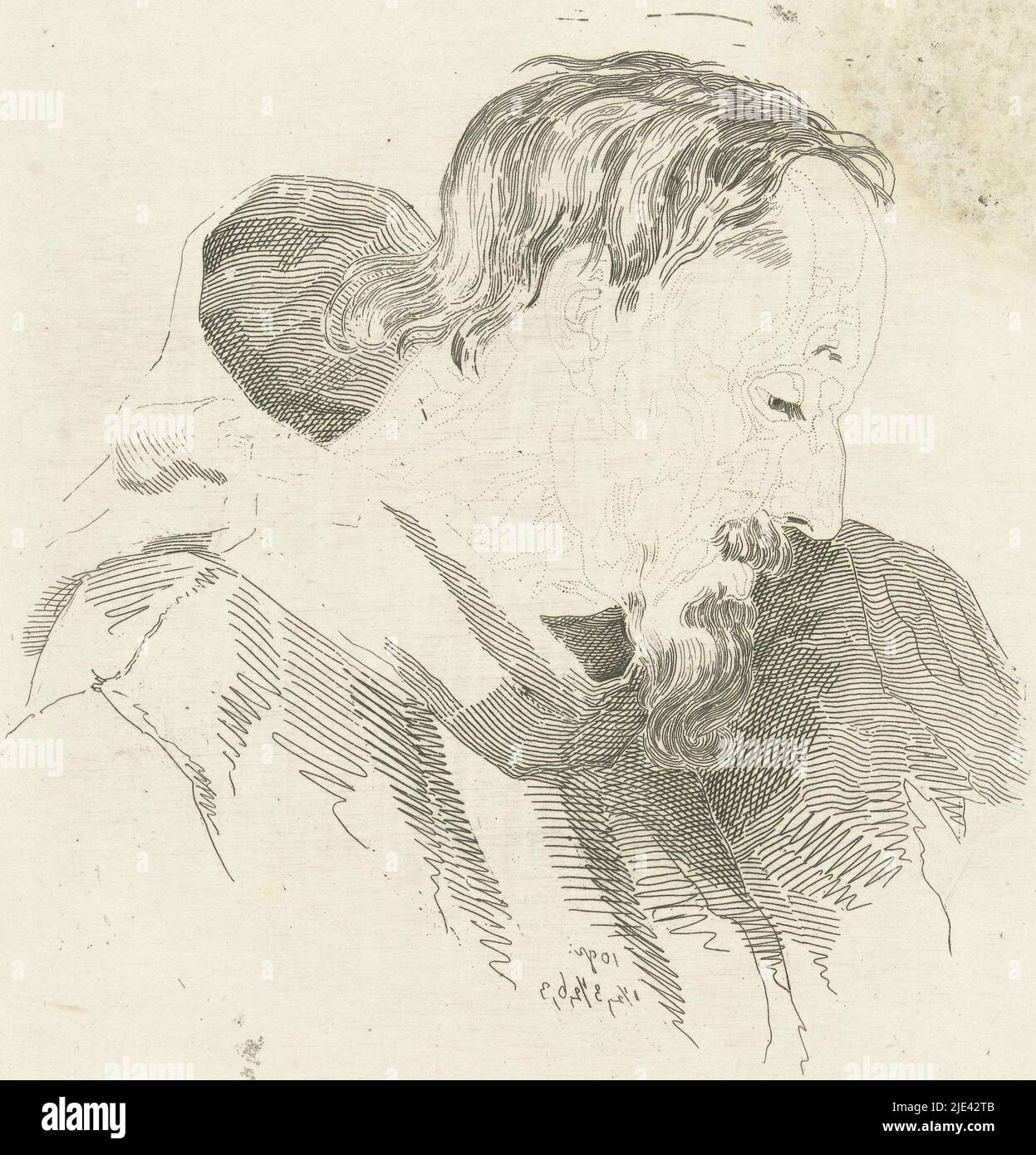 Portrait bust of a monk, Henricus Wilhelmus Couwenberg, 1830 - 1845 ...