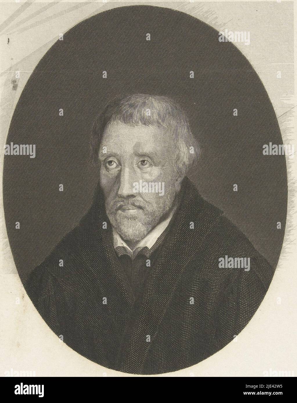 Mans bust in oval, Henricus Wilhelmus Couwenberg, 1829 - 1845, print ...