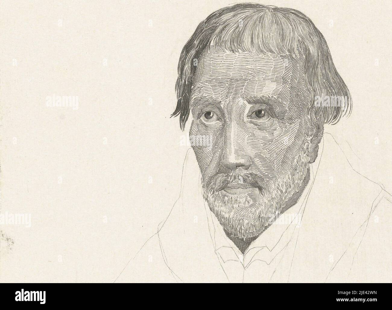 Mans bust in oval, Henricus Wilhelmus Couwenberg, 1829 - 1845, print ...