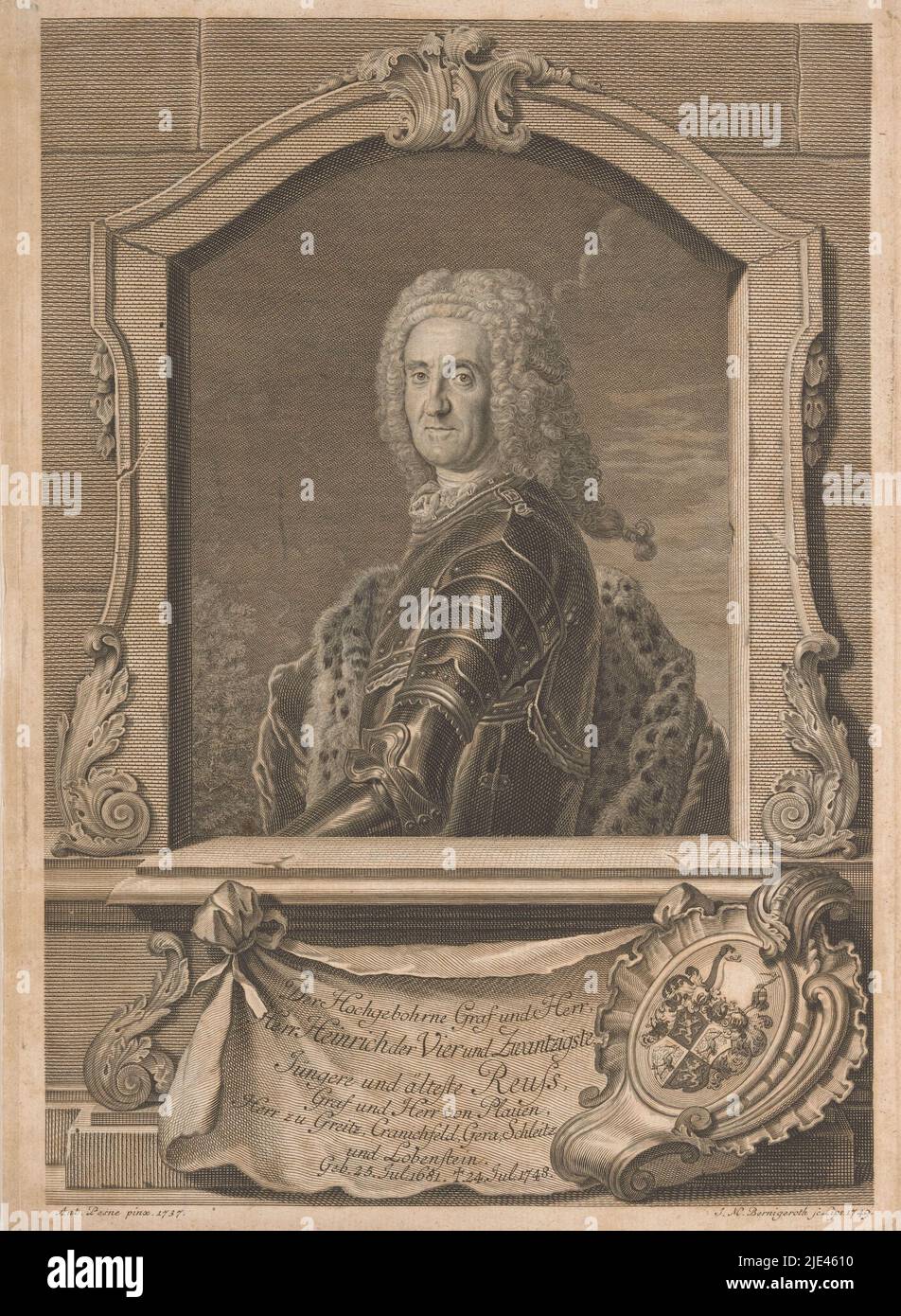 Portrait of Heinrich XXIV, Graf Reuß-Köstritz, Johann Martin ...
