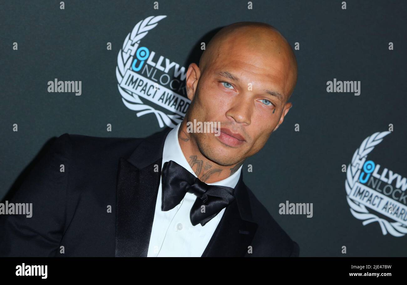 Jeremy Meeks arrives at The Second Annual Hollywood Unlocked Impact ...