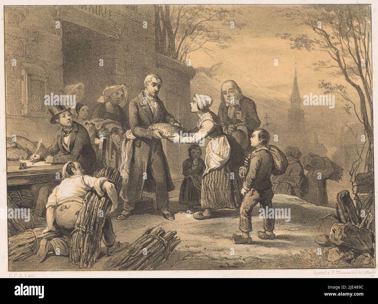 Man distributes bread hi-res stock photography and images - Alamy