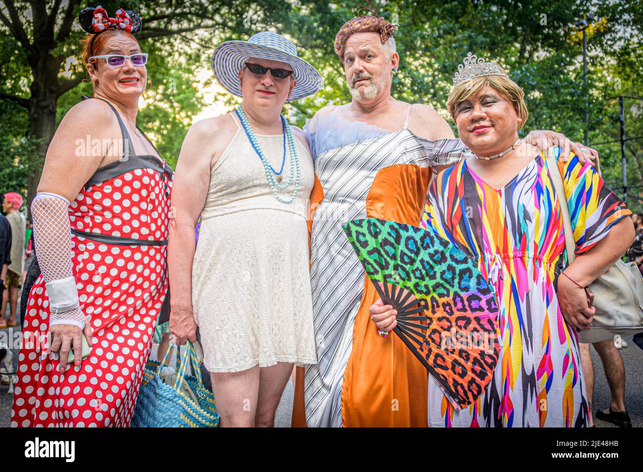 USA. 24th June, 2022. Hundreds Of Drag Queens and Kings filled the ...