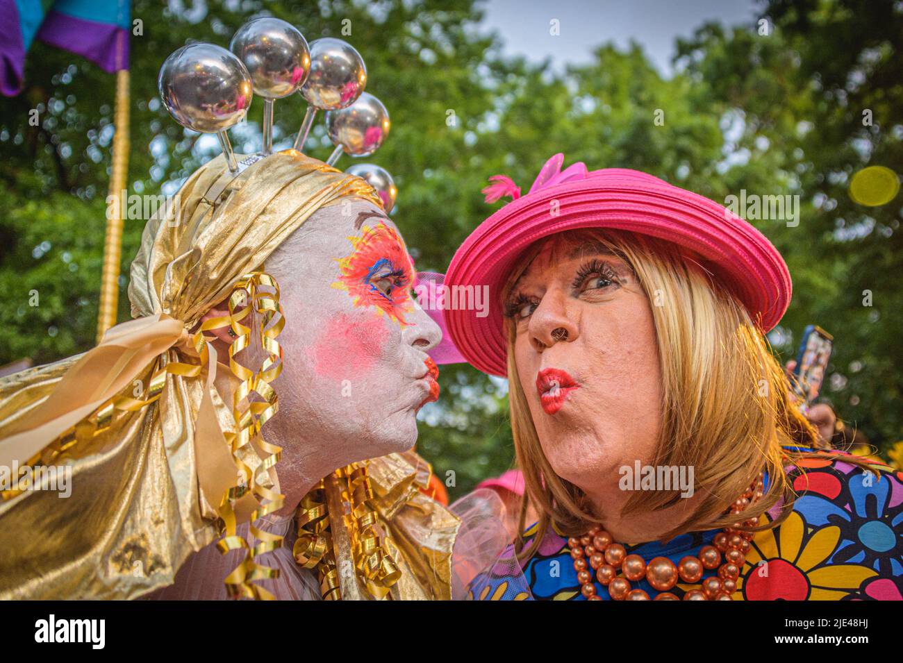 New York, USA. 24th June 2022. Hundreds Of Drag Queens and Kings filled ...