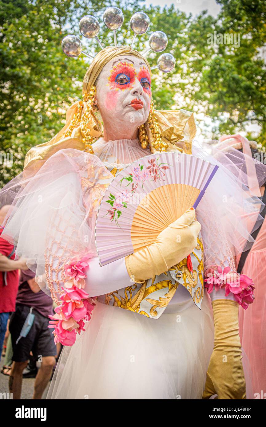 New York, USA. 24th June 2022. Hundreds Of Drag Queens and Kings filled ...
