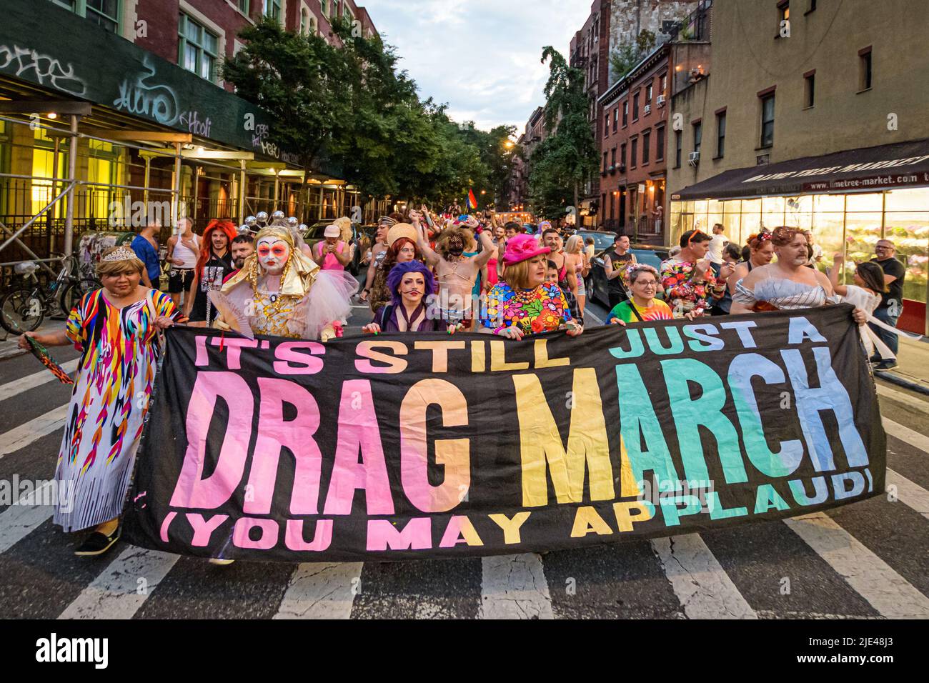 USA. 24th June, 2022. Hundreds Of Drag Queens and Kings filled the ...