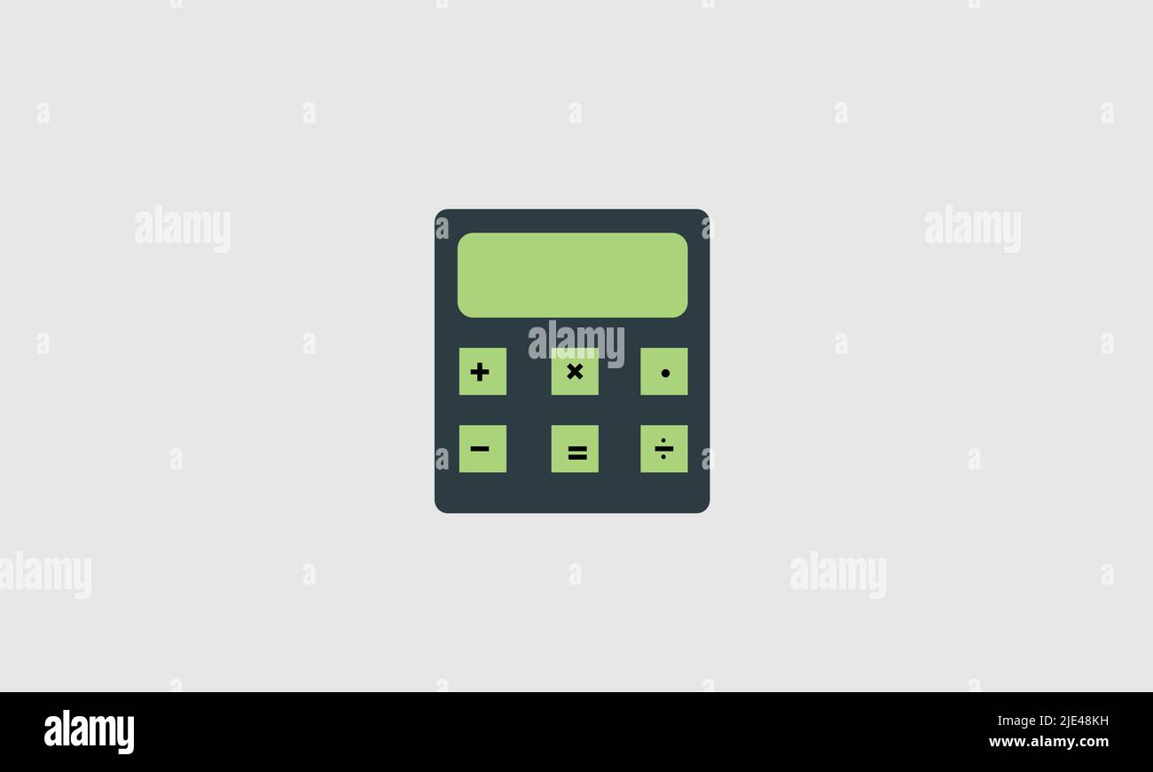 Calculator vector logo design Stock Vector Image & Art - Alamy