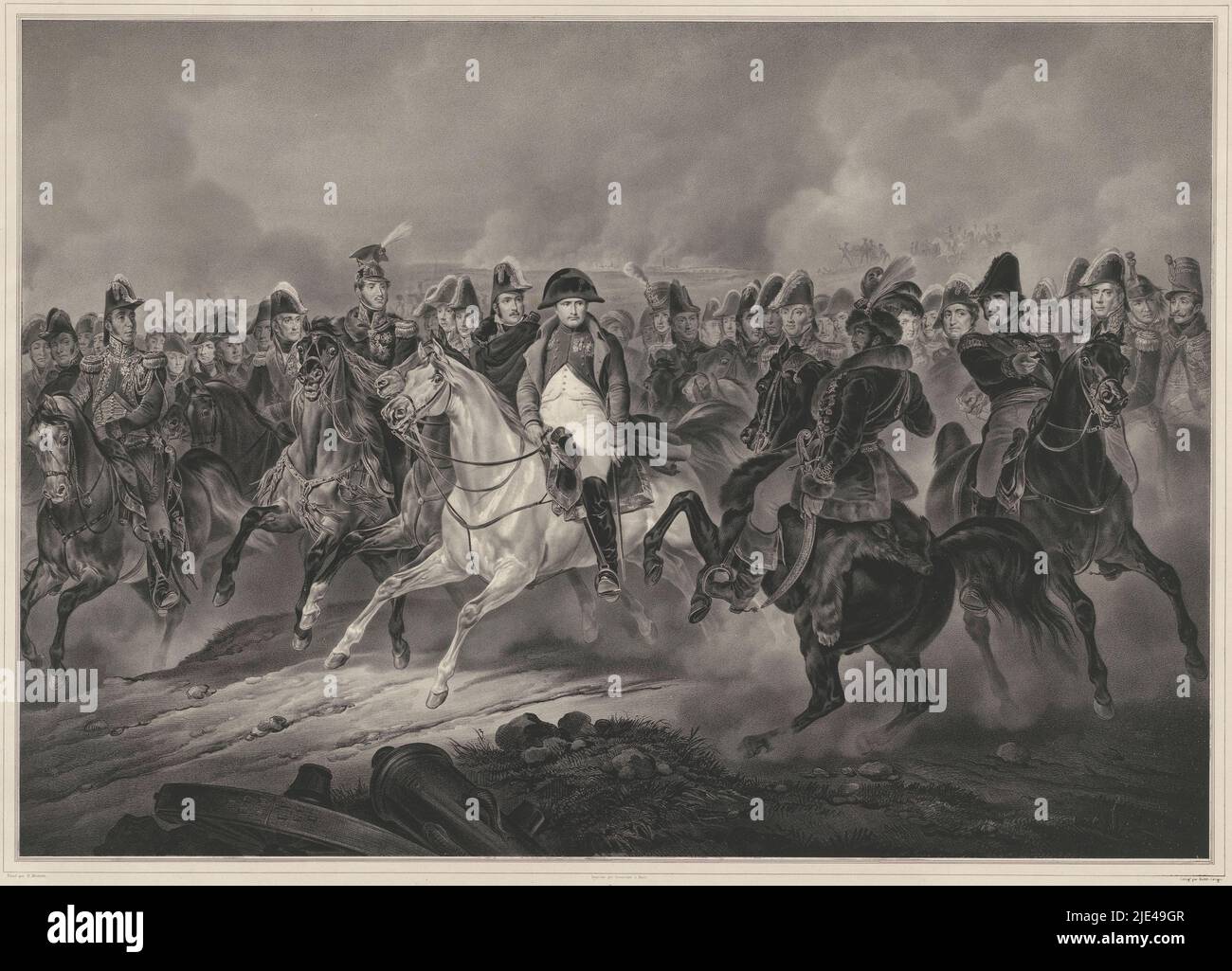 Napoleon and generals. D. Montein p., Louis Stanislas Marin-Lavigne ...