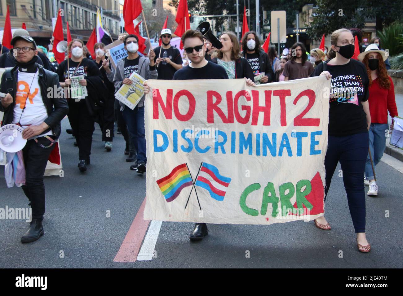 Sydney, Australia. 25th June 2022. Community Action for Rainbow Rights ...