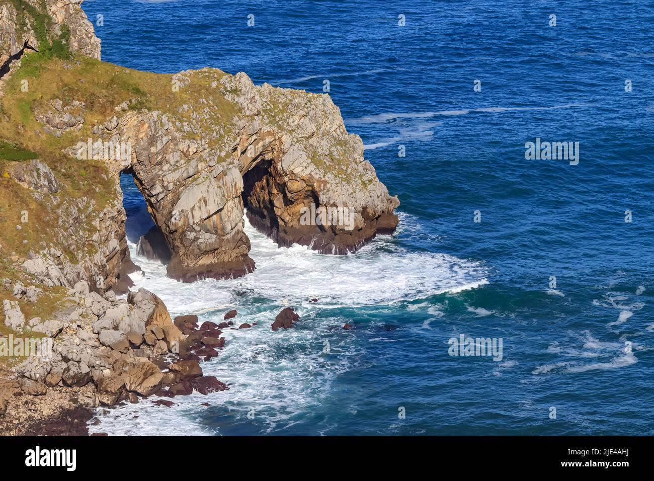 Cliffs of northern Spain in the Basque Country Stock Photo - Alamy