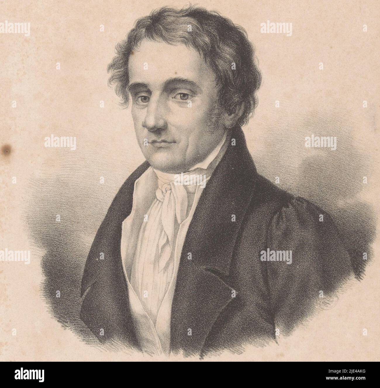 Portrait of Christian Georg Ackermann, anonymous, 1820 - 1899, Portrait ...