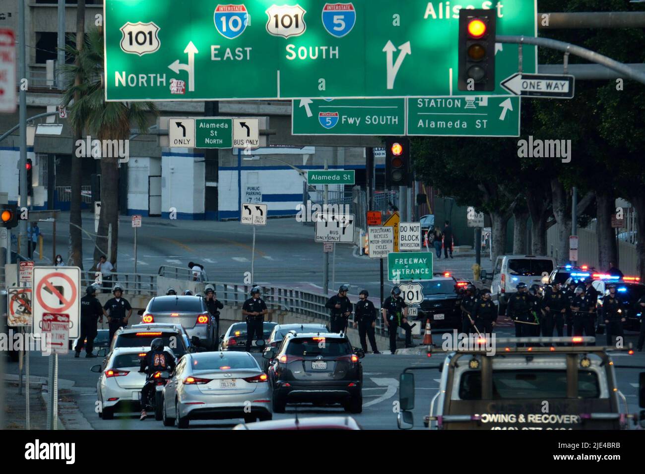 Los Angeles, California, USA. 24th June, 2022. Pro abortion protest in ...