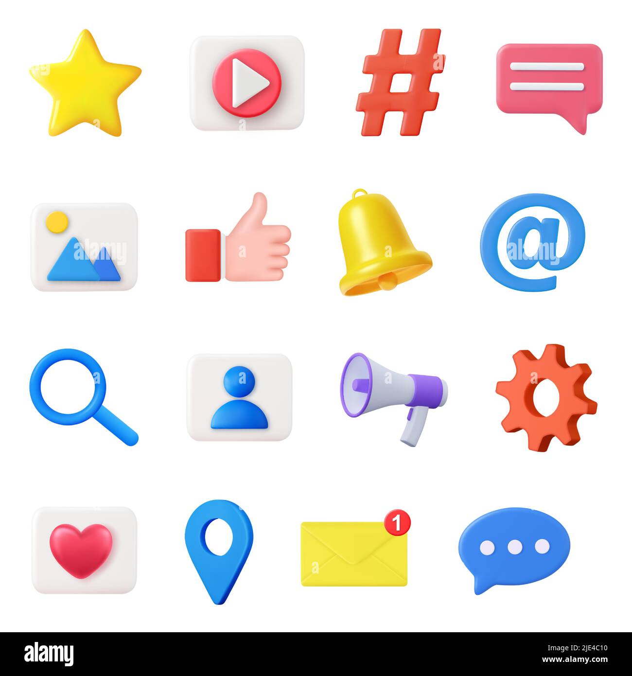 3d social media icons Stock Vector Image & Art - Alamy