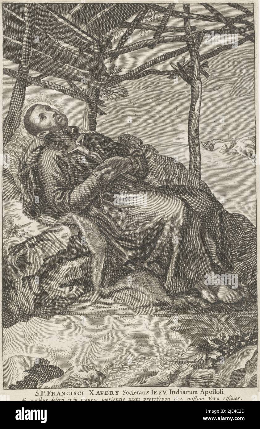 Saint Francis Xavier on his deathbed, anonymous, 1586 - 1676, Saint ...