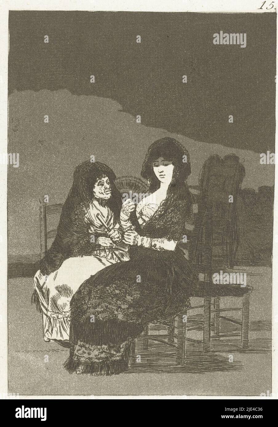 Good Counsel, Francisco de Goya, 1797 - 1799, A young and an old woman ...