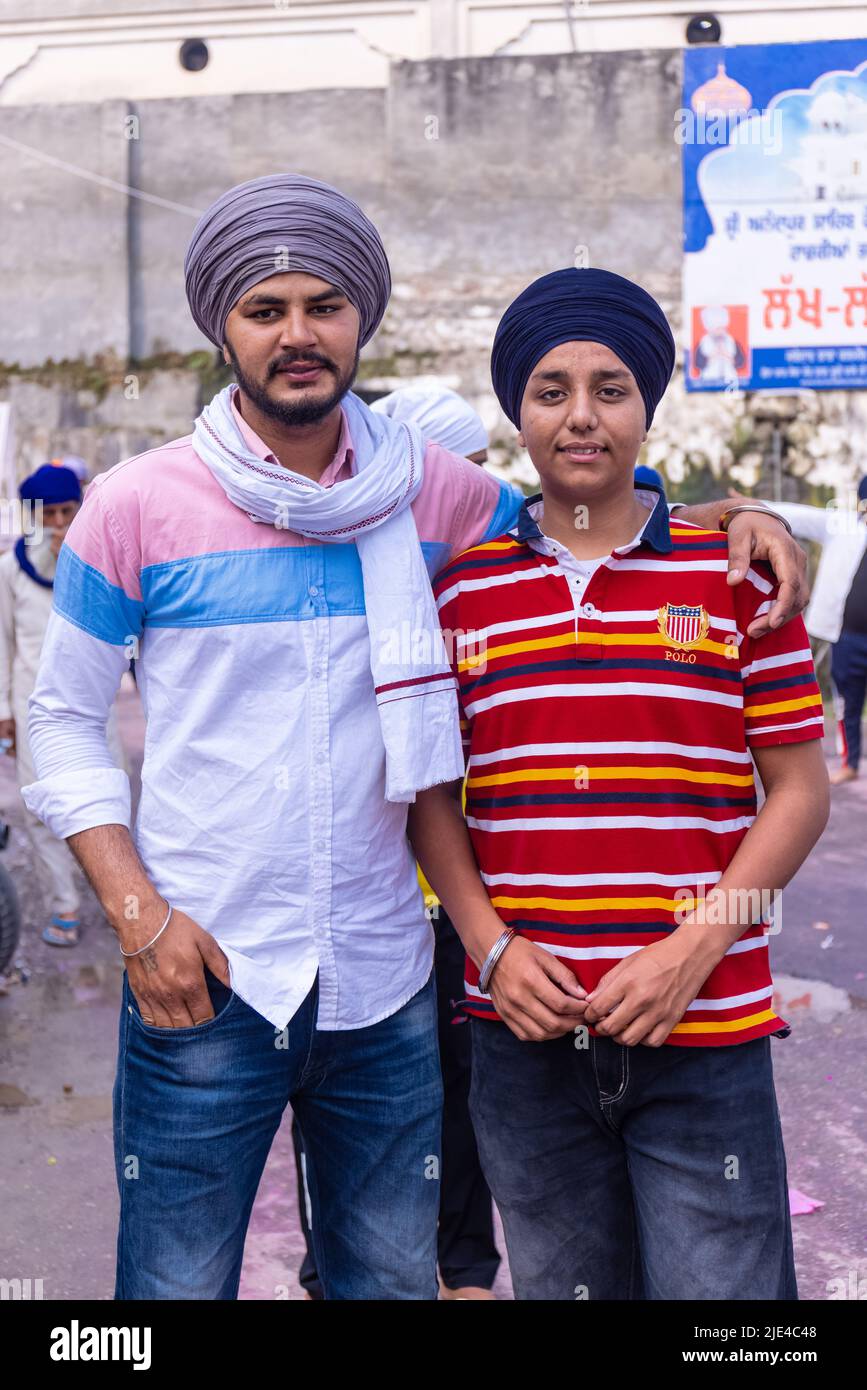 Anandpur Sahib, Punjab, India - March 2022: Portrait of sikh male ...