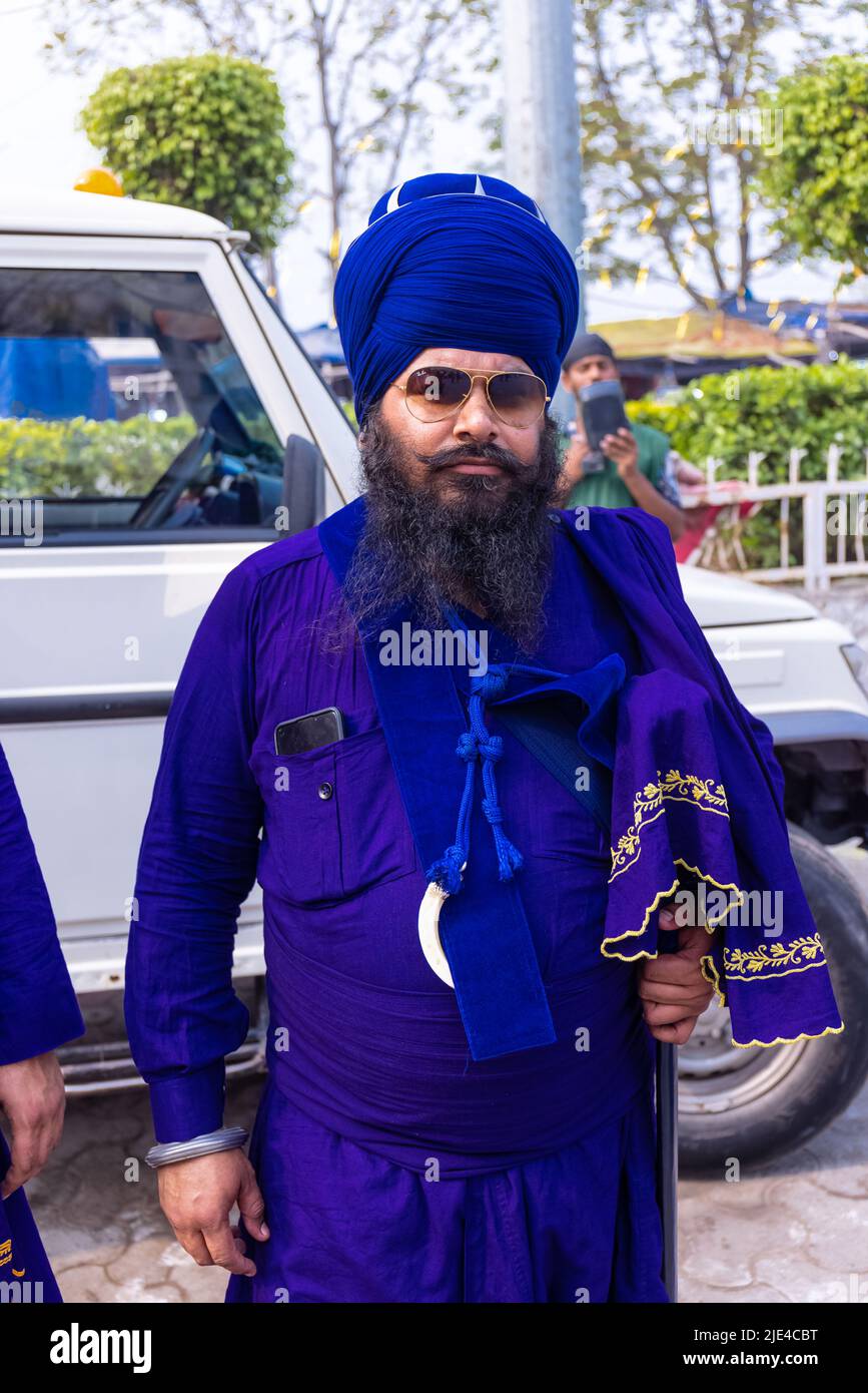 Anandpur Sahib, Punjab, India - March 2022: Portrait of sikh male ...